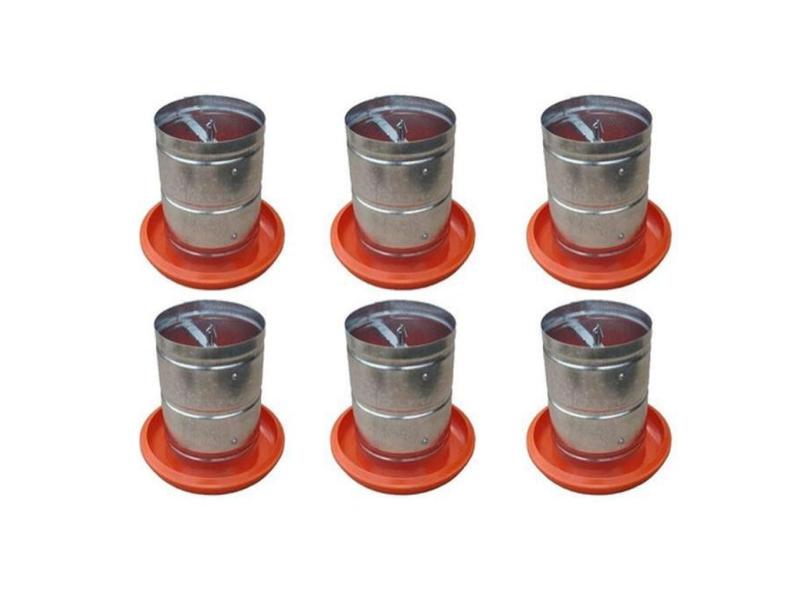 Kit Comedouro Galvanizado Prato Plástico Kg Unidades em Promoção é no Buscapé