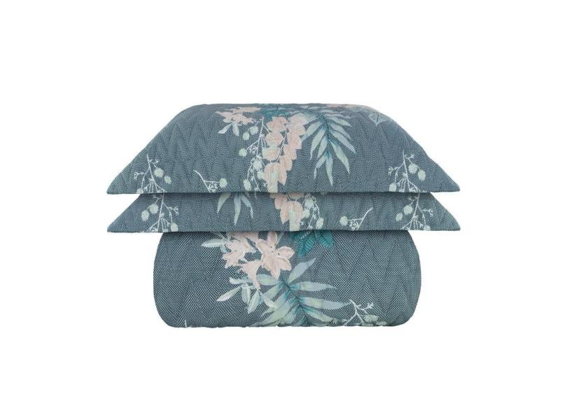 Kit Colcha Casal Naturalle Percal 300 Fios Fall com o Melhor Preço é no ...