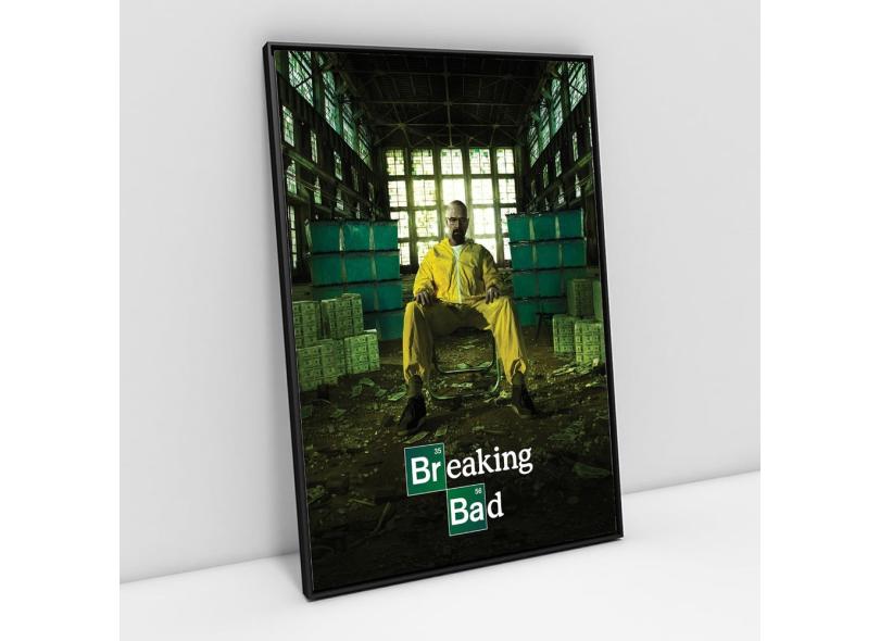 Quadro decorativo poster breaking bad dinheiro com o Melhor Preço é no Zoom