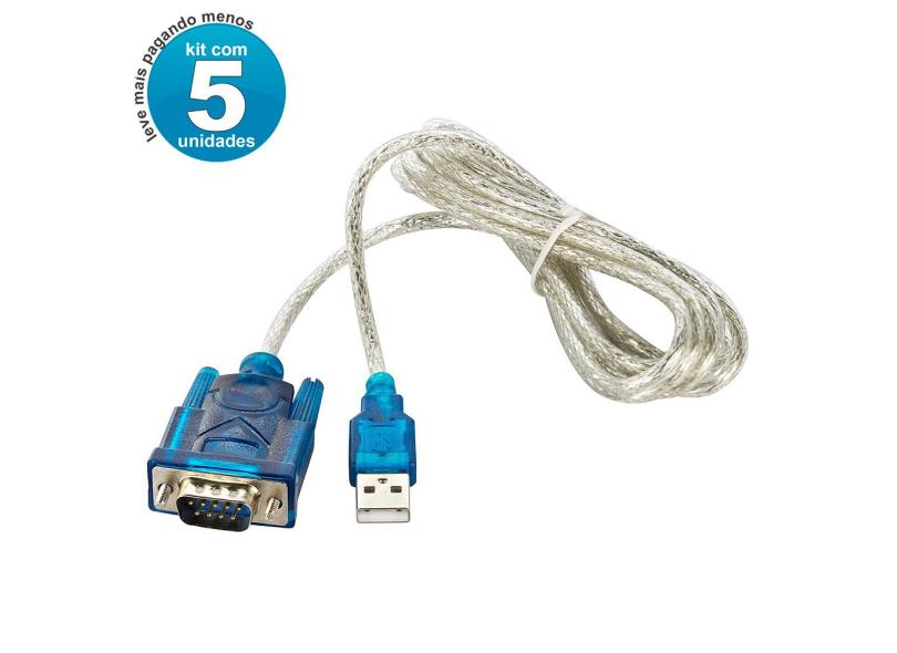Kit 5 Cabos Conversor USB x Serial com o Melhor Preço é no Zoom