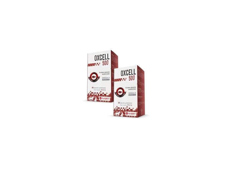 Oxcell 500mg Suplemento Nutricional Cachorro Combo 2 Caixas com o ...