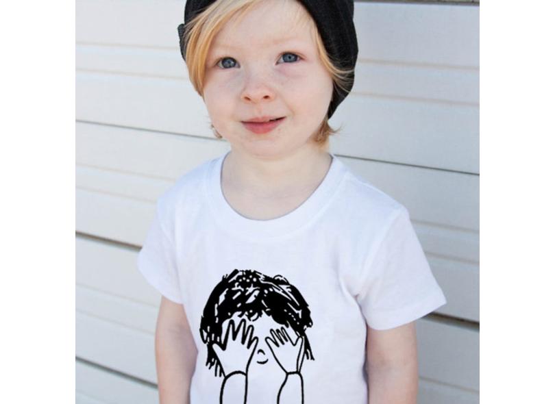 Unisex bebê Crianças Verão manga curta T-shirt com a figura dos ...