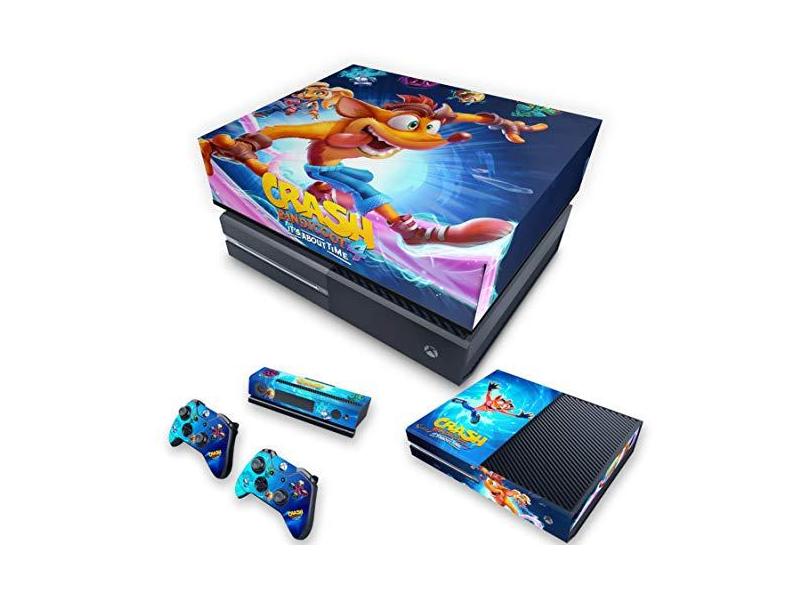 Capa Anti Poeira e Skin para Xbox One Fat - Crash Bandicoot 4 com o ...