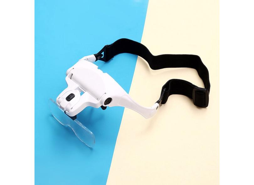 Lupa ocular com lâmpada de iluminação LED com lentes intercambiáveis e ...