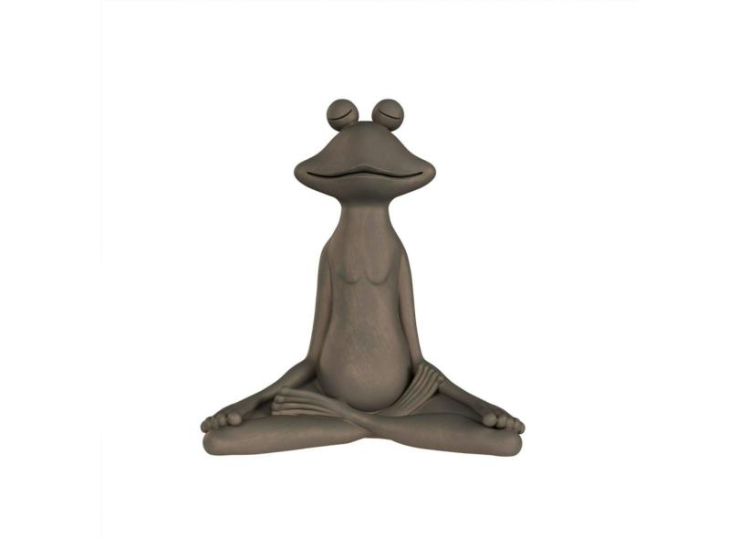 WFGF Estátua de sapo Zen Meditating – Estátua de enfeite de sapo de ...
