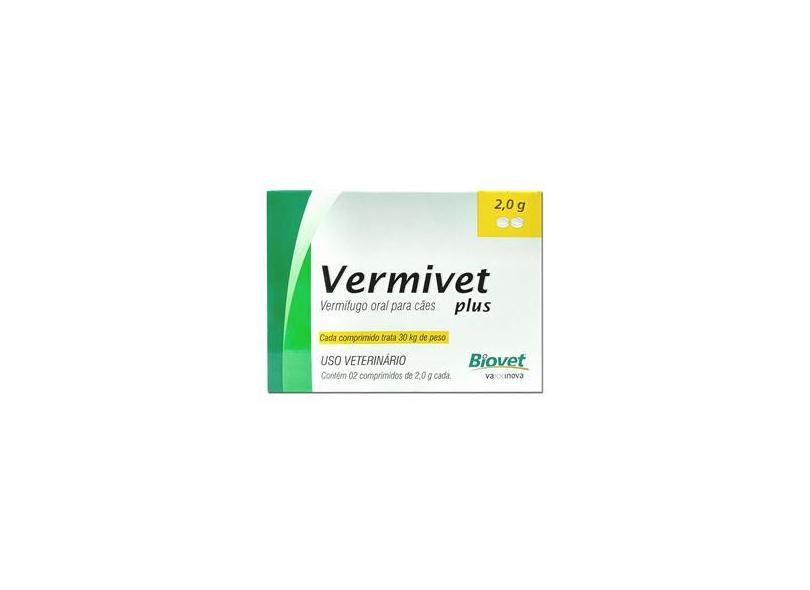 Combo 10Un Vermivet Plus 2,0G Com 2 Comprimidos - Biovet com o Melhor ...