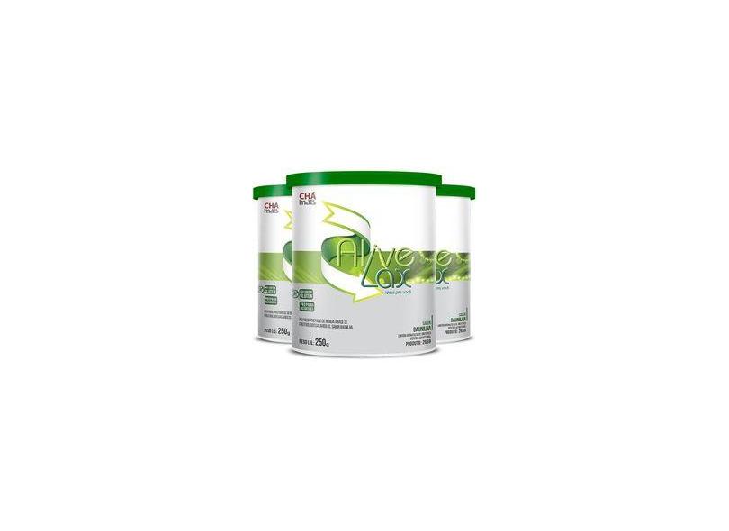 Kit 3 Alive Lax laxante natural a base de fibras Chá mais 250g com o ...