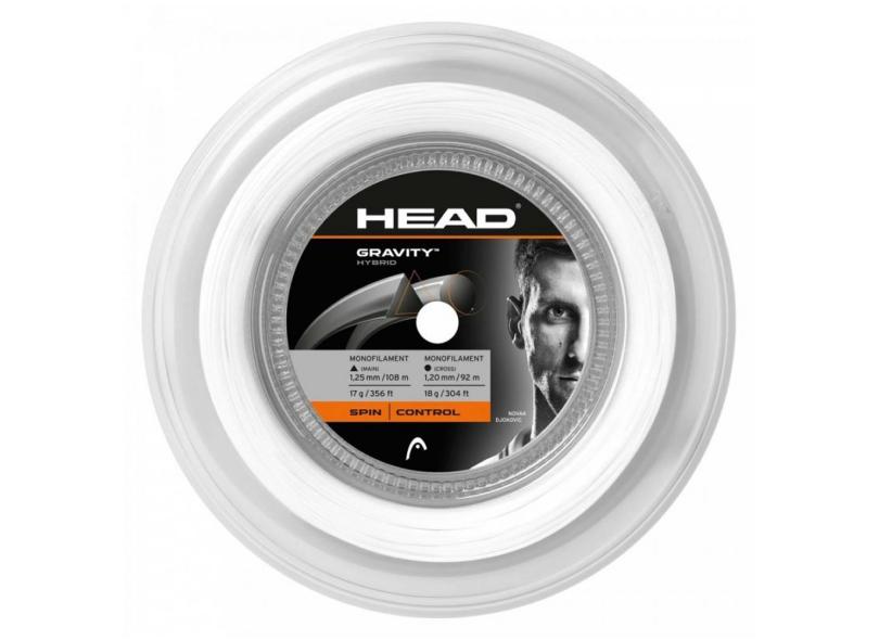 Rolo de Corda Head Gravity Hybrid 17 X 18 / 1.25 X 1.20 (Rolo Híbrido com 200 metros) com o ...