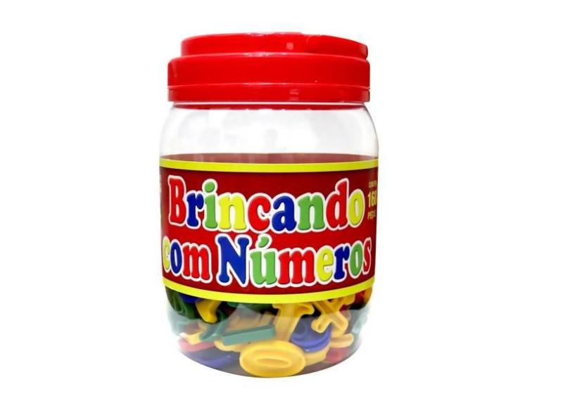 Pote de Números Plásticos Brincando com os Números em Promoção é no Buscapé