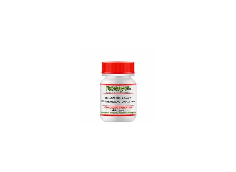 Benazepril 2,5Mg+Espironolactona 20Mg Pote 60Cap-Veterinário em ...