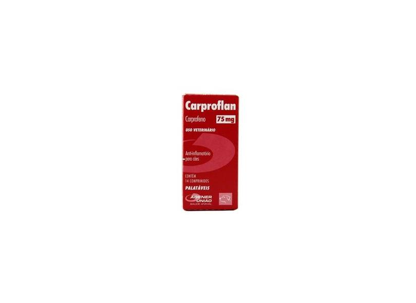 Carproflan 75mg - Anti-inflamatório - Agener União - 14 Comprimidos ...