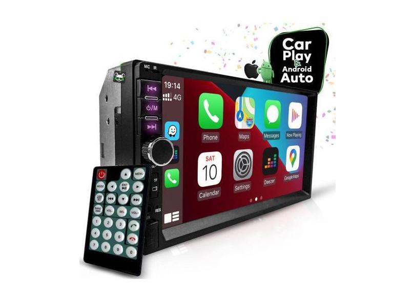Central Multimídia Universal 2DIN CarPlay + AndroidAuto MP5 - First Op ...