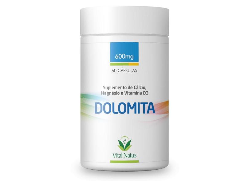 Dolomita (600Mg) 60 Cápsulas - Vital Natus com o Melhor Preço é no Zoom