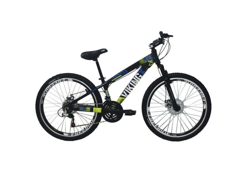 Bicicleta Viking X Tuff25/30 Freeride Aro 26 Freio A Disco 21 Velocidades Preto Amarelo em ...