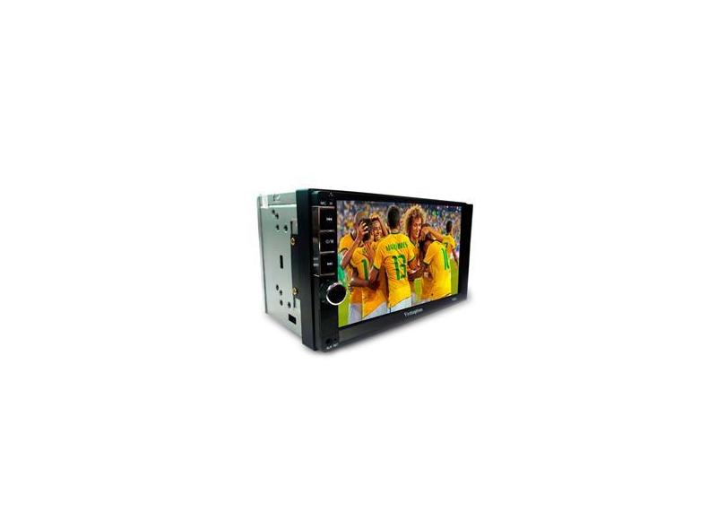 Central Multimídia First Option 608V 7 Polegadas Espelhamento Bluetooth ...