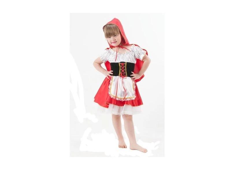 Fantasia Vestido Chapeuzinho Vermelho Infantil Com Capuz - Mc Fantasai ...