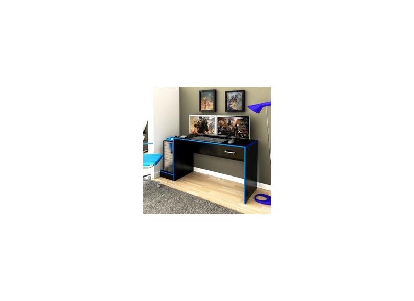 Mesa Gamer Original para computador Gamer Profissional Azul com o ...