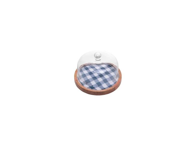 Queijeira de Madeira Xadrex com Tampa em Vidro 24cm com o Melhor Preço ... Queijeira de Madeira Xadrex com Tampa em Vidro 24cm com o Melhor Preço ...