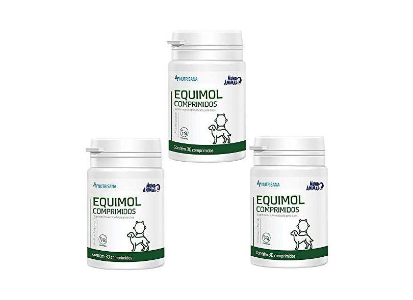 Kit 03Un Equimol Nutrisana 30 Comprimidos 48G - Mundo Animal com o ...
