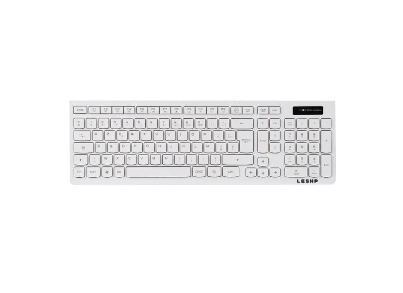 Leshp 2.4G sem fio ultra-fino Teclado Mouse Combo com receptor USB ...