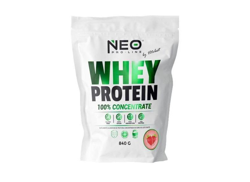Whey 100% Concentrado Adoçado Com Stevia 840G - Neo Pro Line com o ...