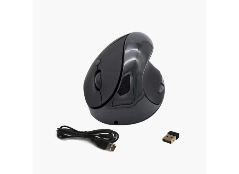 Rato Vertical óptico ergonômico Wireless Mouse Balck com o Melhor Preço ...