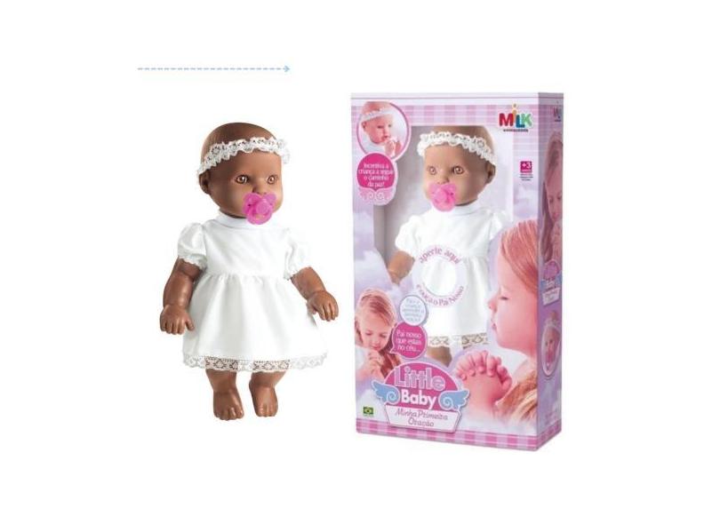Boneca Negra Bebe Preta Que Fala Nenem Morena Falante Brinquedo Educat ...