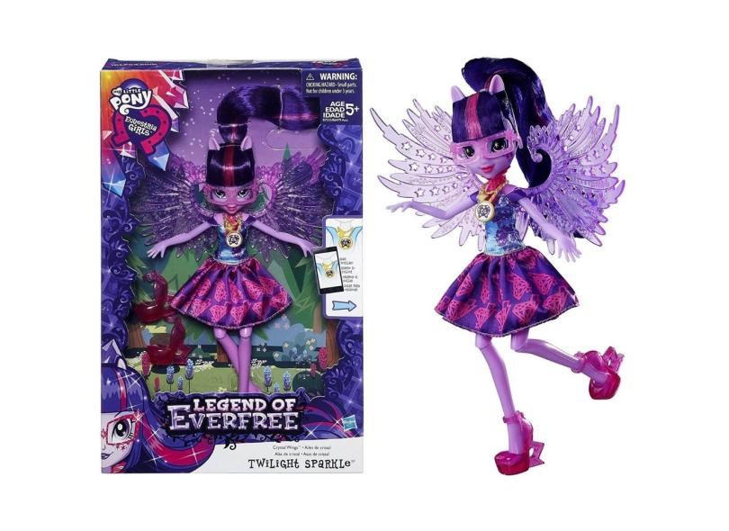 Boneca Menina Equestria Girls Twilight Sparkle - Roxo E Lilás - Asas De Cristal - A Lenda De ...