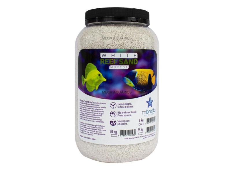 White Reef Sand Mbreda 6Kg Substrato Areia Aquário com o Melhor Preço é ...
