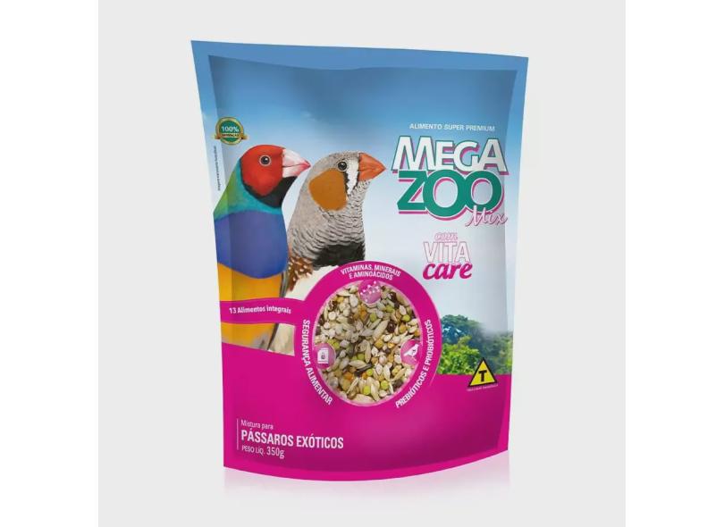 Ração Megazoo para Passáros Exóticos Mix 350g em Promoção é no Buscapé Ração Megazoo para Passáros Exóticos Mix 350g em Promoção é no Buscapé
