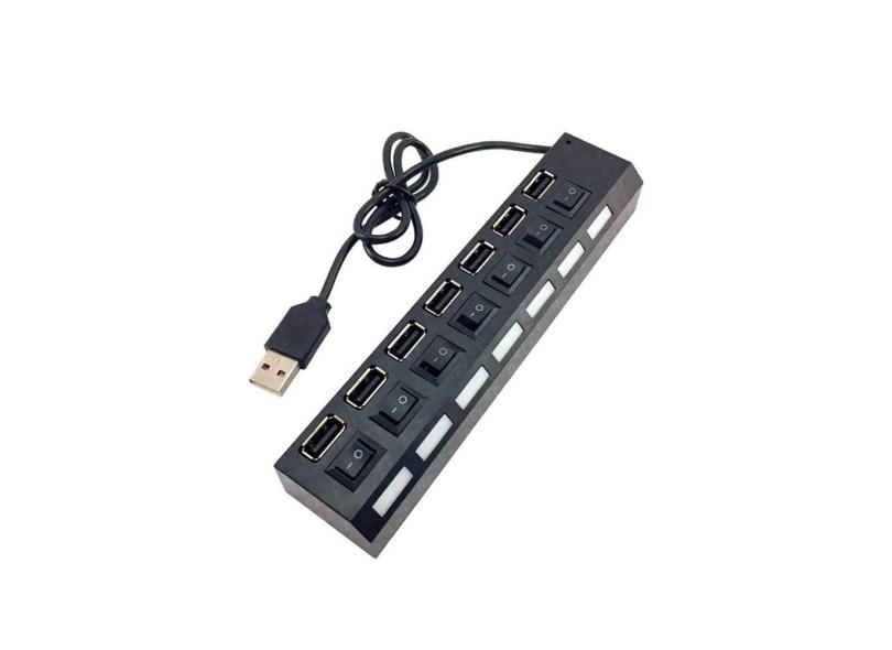 Hub Adaptador Usb 7 Portas 2.0 Pen Drive Mouse Teclado Pc | É BOM?