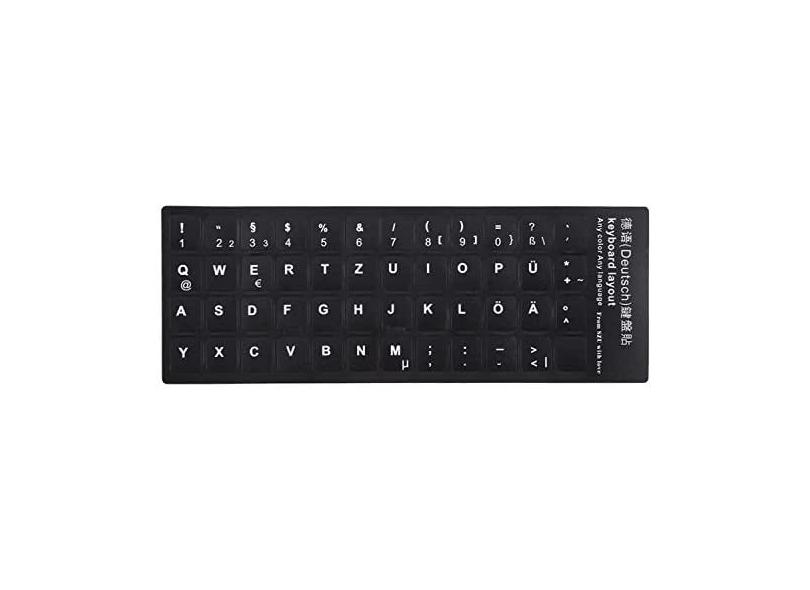 Acessórios para computador Adesivo de layout de teclado de aprendizado ...