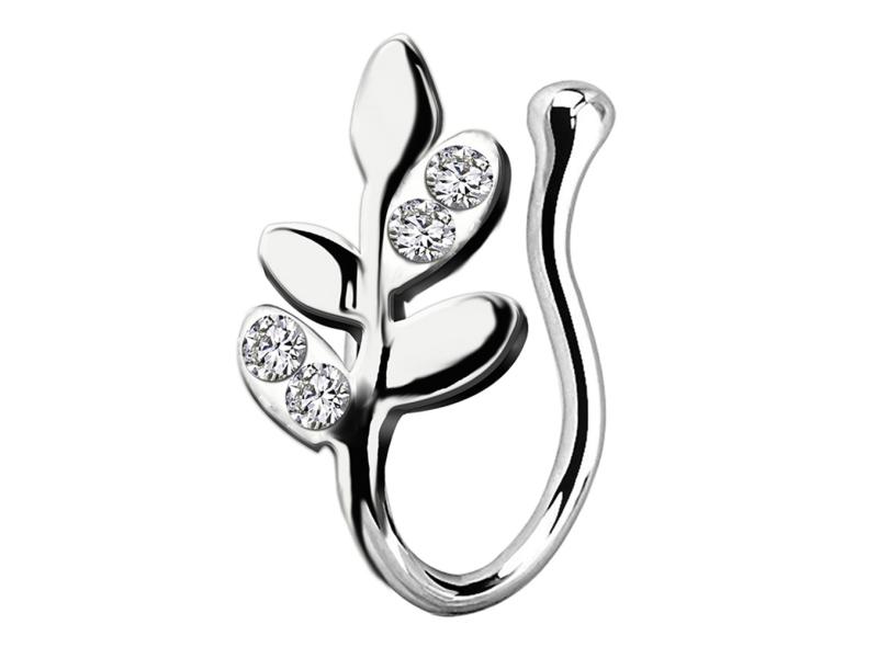 U em Forma de Anéis de Nariz Falso 18G Hoop Falso Falso Anel Labial ...