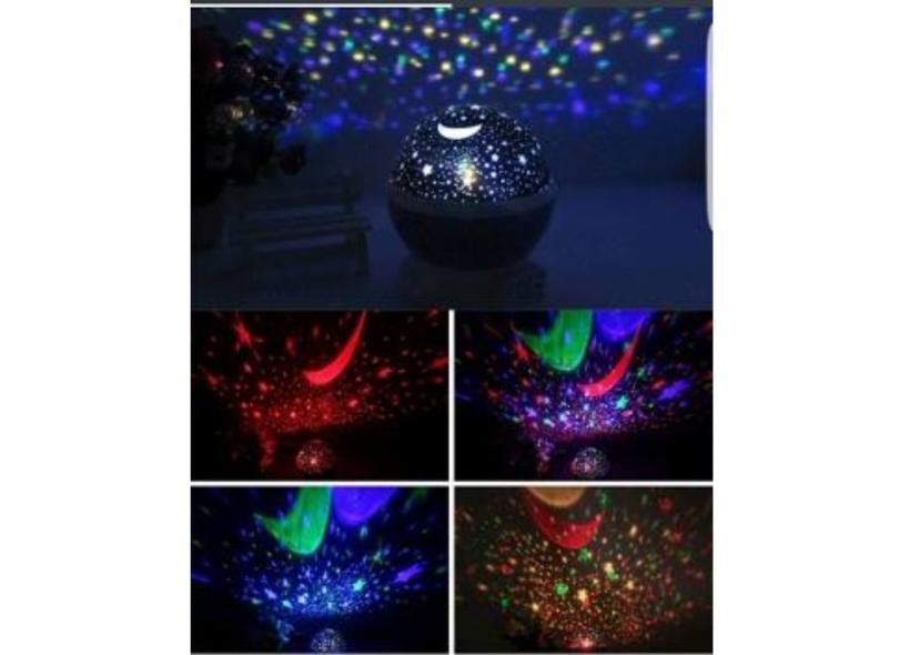 Luminaria Abajur Projetor Parede Teto Estrelas Giratório com o Melhor ...