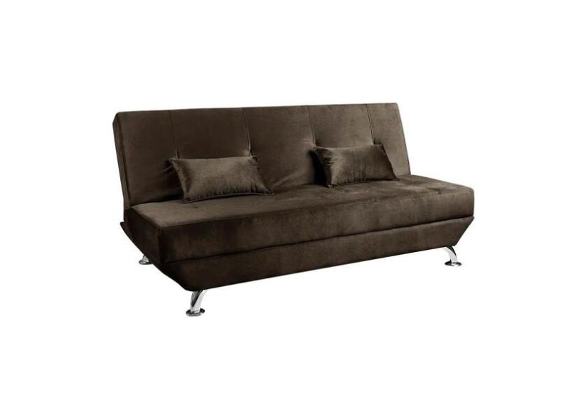 Sof Cama Dubai 3 Lugares Reclin vel Veludo Turkay Star Confo com o ...