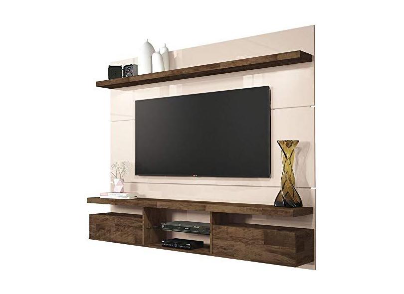 Painel Suspenso Com Bancada Livin 1.8 Off White/deck - Hb Móveis com o ...