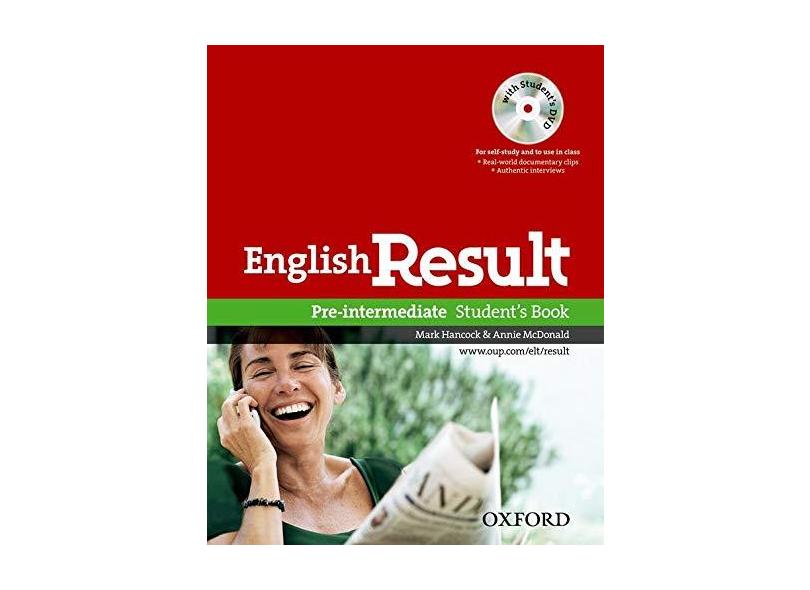 English Result Pré-intermediate - Student Book With DVD - Hancock, Mark ...