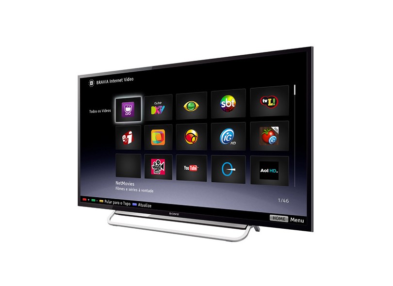 Smart TV TV LED 60" Sony Bravia Full HD Netflix KDL-60W605B 4 HDMI com ...