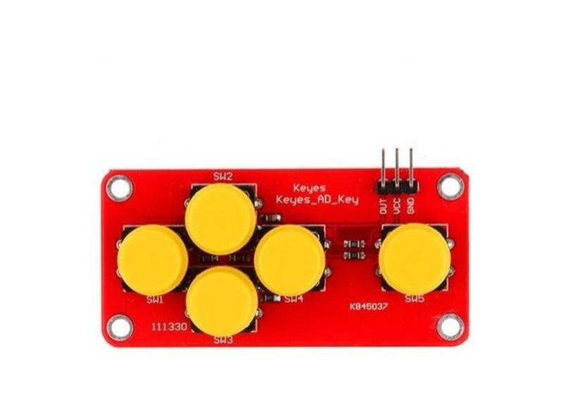 Mini Teclado Keypad Com 5 Botões Adkeypad Para Arduino C/nf em Promoção ...