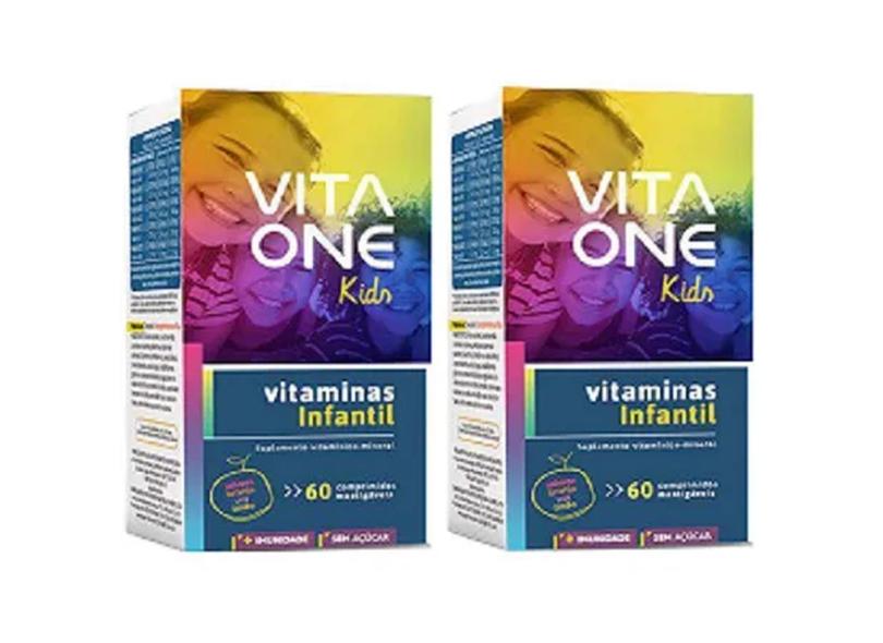 Vitaone kids 60 cápsulas criança sabor 2 caixas crescimento em Promoção ...