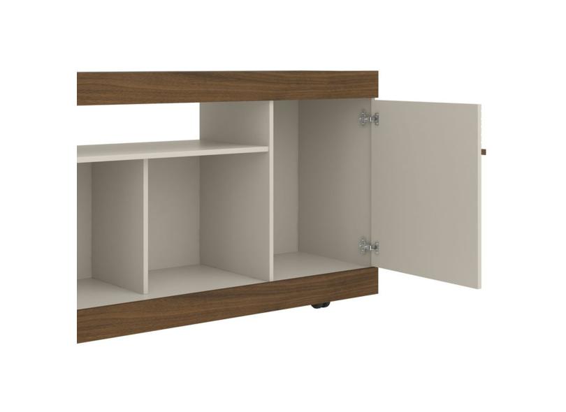 Rack Rio Para TV De Até 55" Off White Nogueira Línea Brasil com o ...