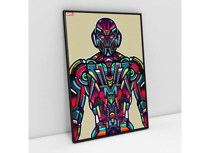 Quadro decorativo poster Ultron Vilão Da Marvel vingadores com o Melhor ...