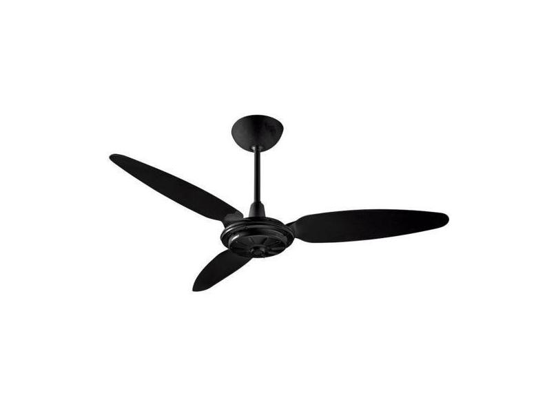 Ventilador De Teto Ventisol 9151001 3 Pás - 1 Velocidade Preto com o ...