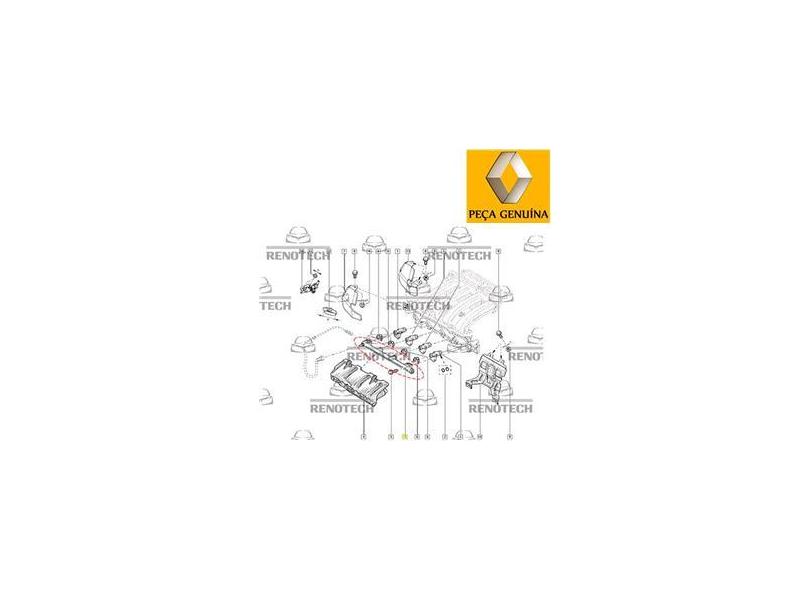 8200139674 - Rampa Da Injeção - Motor 1.6 16V K4m - Flex - A Partir De ...