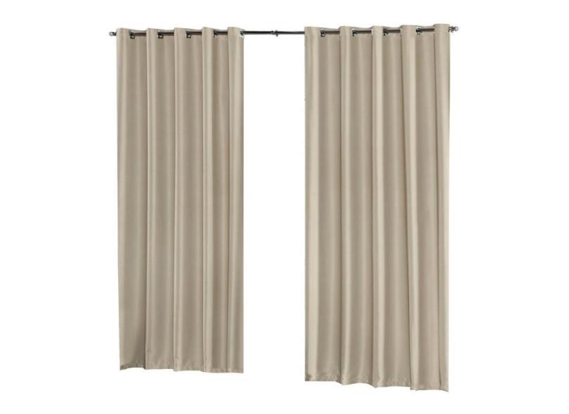 Cortina Blackout Liso 3 X 2,80 Corta Luz Palha com o Melhor Preço é no Zoom