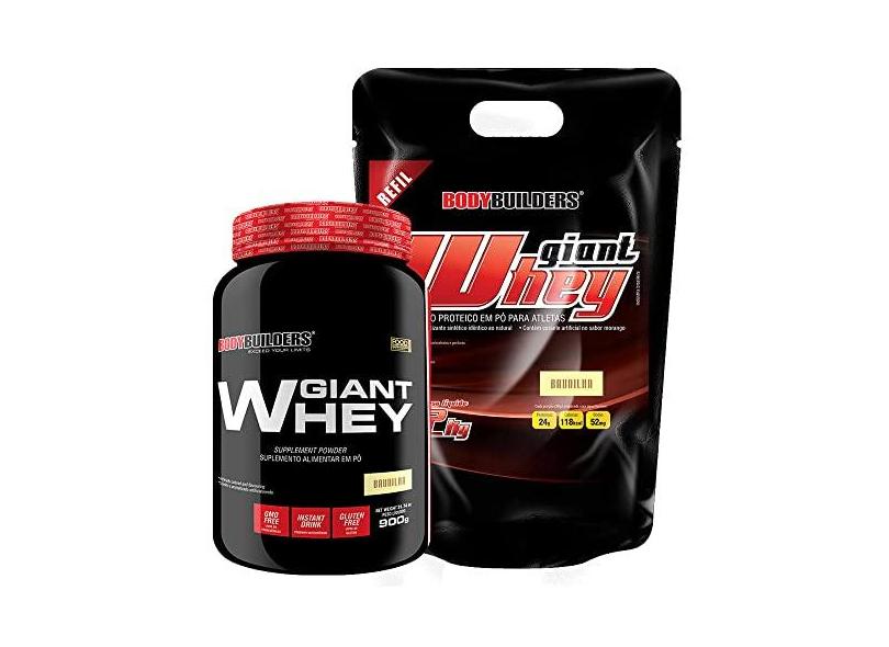 Kit Giant Whey 2kg (Refil) + Giant Whey 900g – Bodybuilders Sabor ...