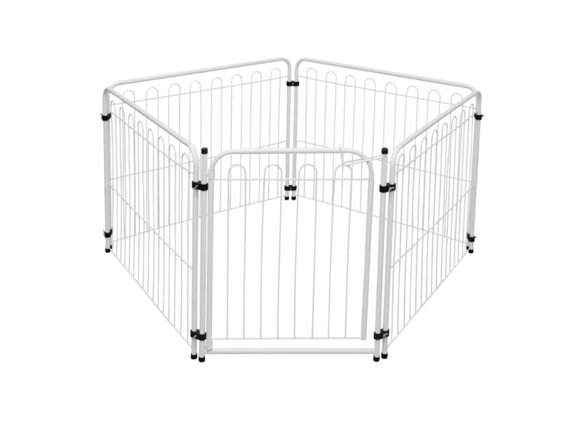 Cercado Pet 4 Modulos Delimitadores + Portão p/ Cães Pequenos/Médios ...