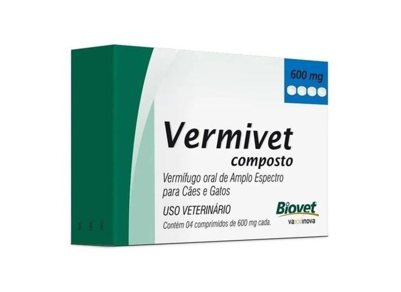 Vermífugo Vermivet Composto Kit Com 10cx De 4 Comprimidos com o Melhor ...