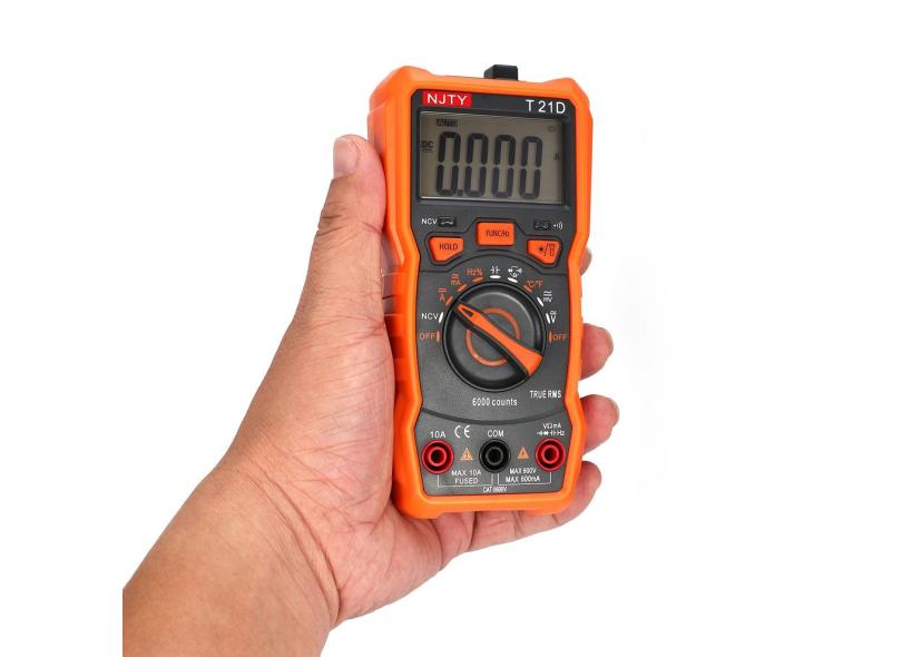 Mini Multímetro Digital Multímetro njty T21D dc / ac Volt Amp Ohm Diode ...