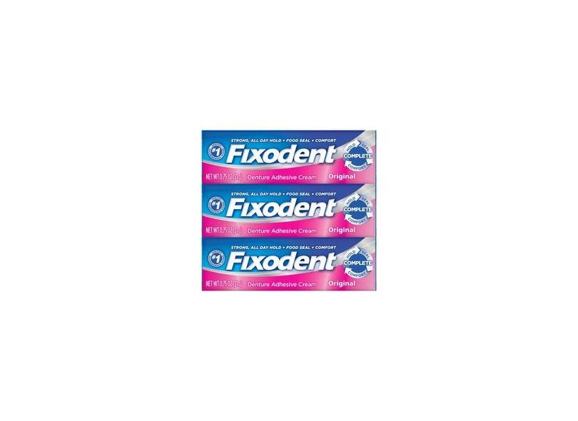 Kit 3 - Fixodent 21G Original - Creme Adesivo Fixador com o Melhor ...